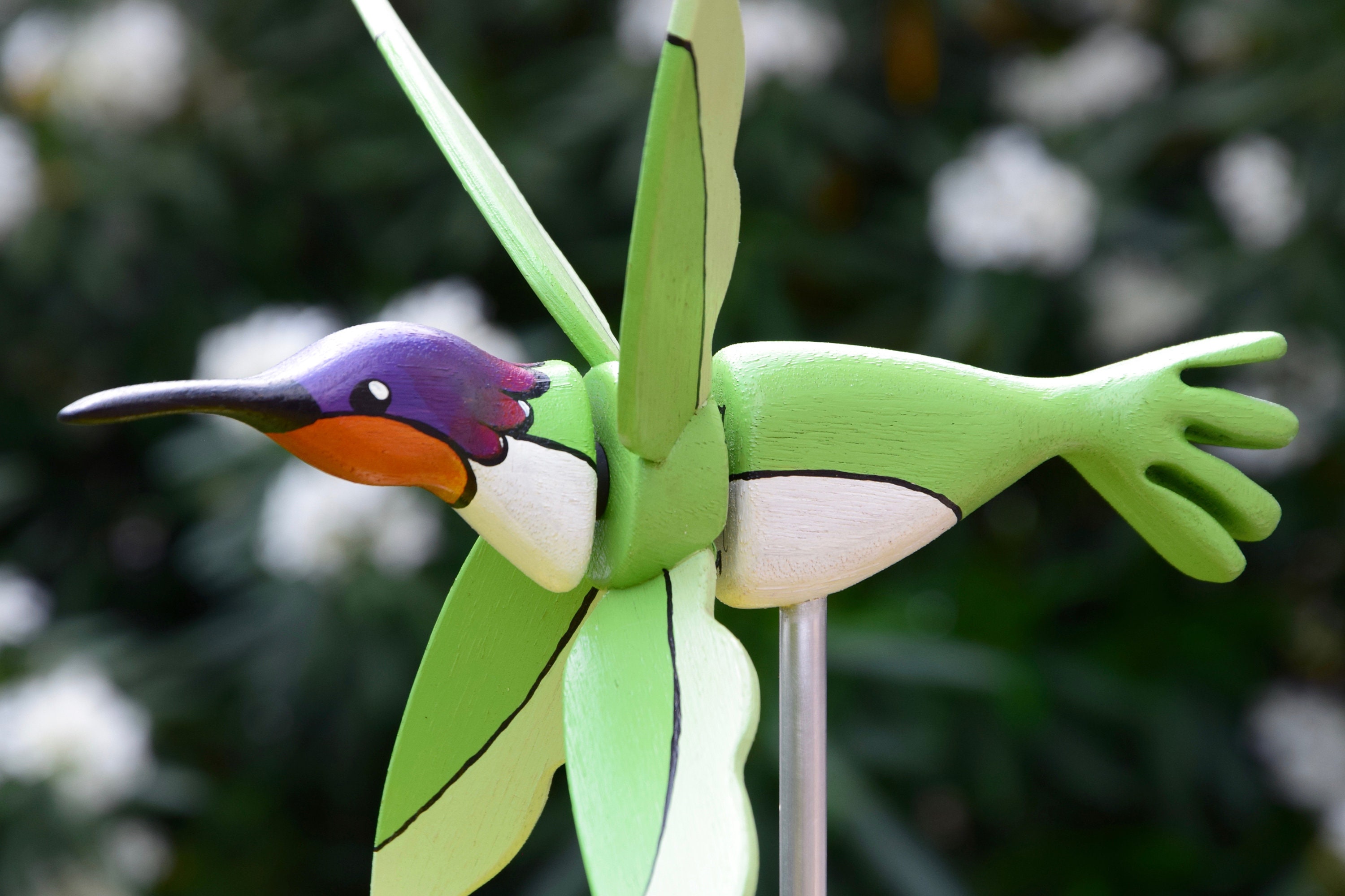 WHIRLIGIG HUMMINGBIRD Wooden Bird - Etsy