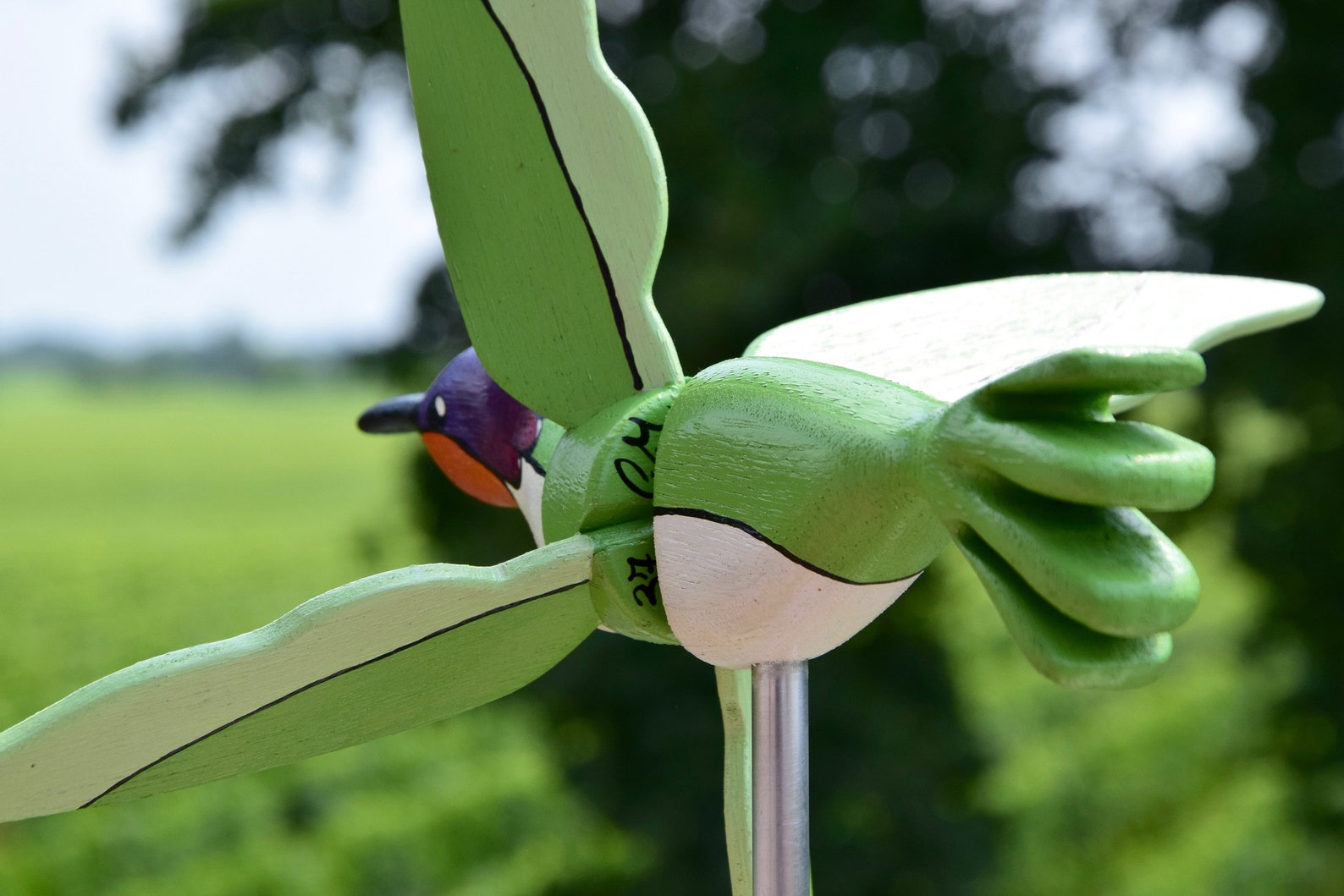 WHIRLIGIG HUMMINGBIRD Wooden Bird - Etsy