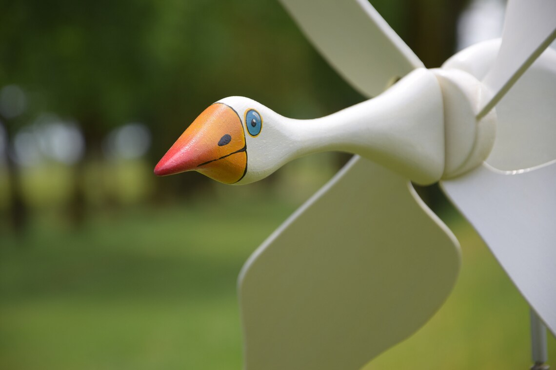 WHIRLIGIG GOOSE Wooden Bird - Etsy UK