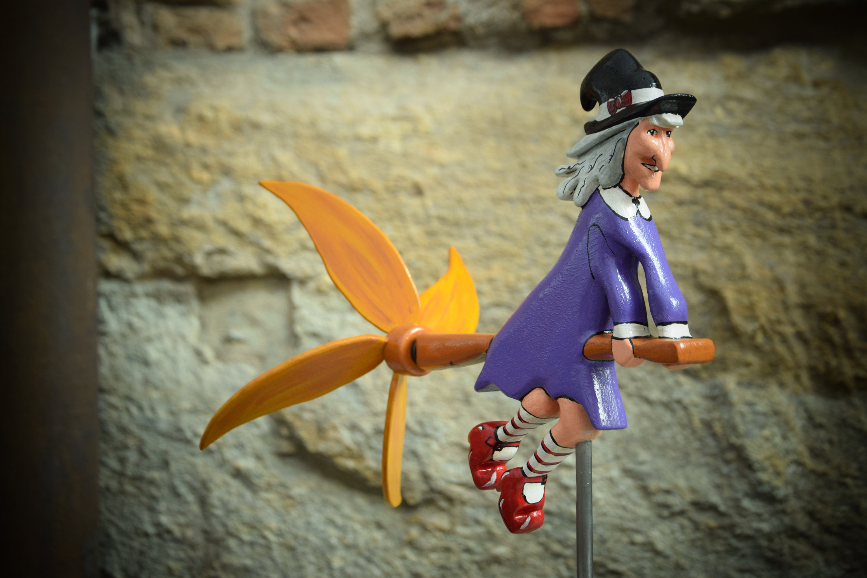 WHIRLIGIG WITCH ADELAIDE witch on the broom | Etsy