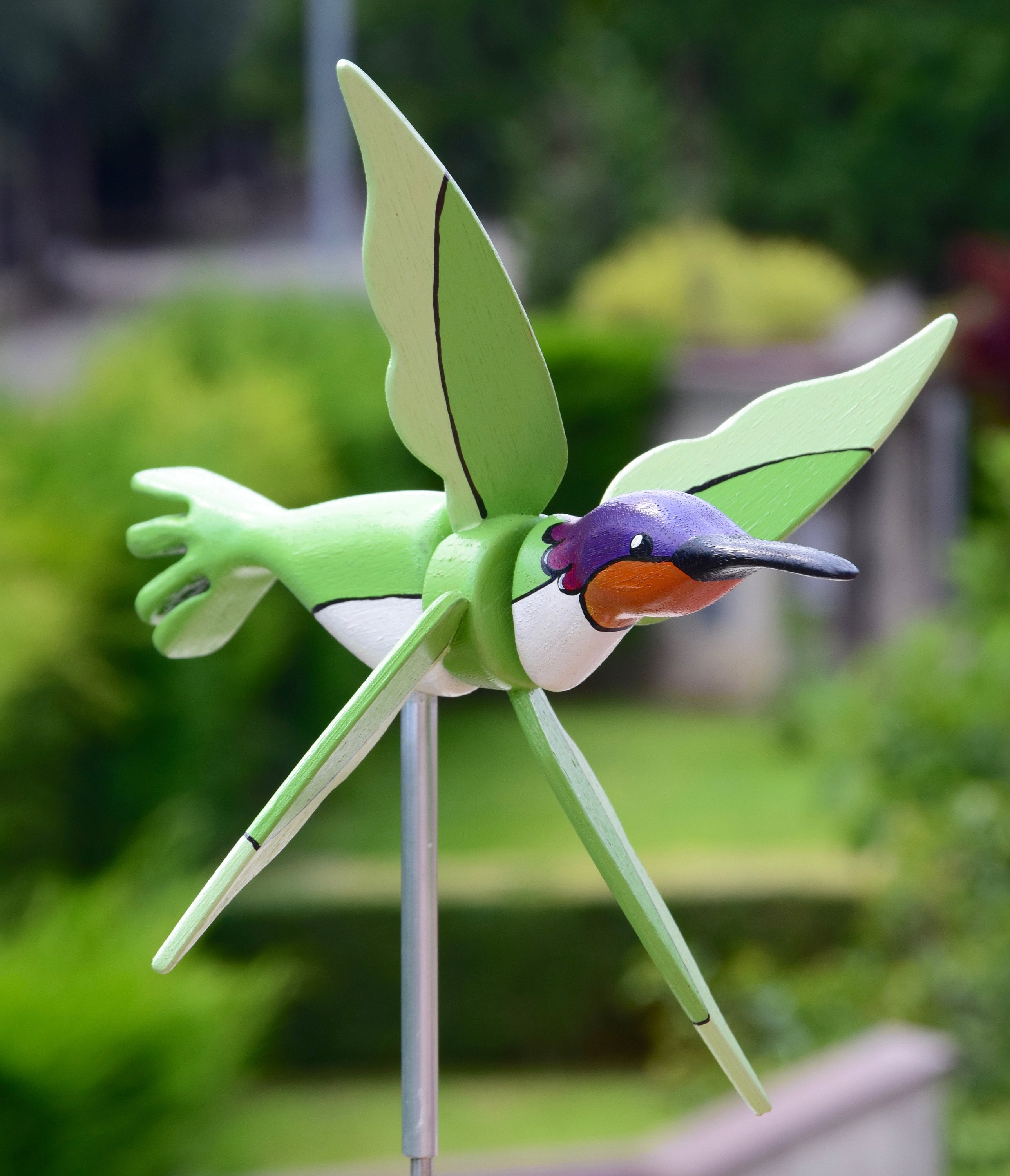 WHIRLIGIG HUMMINGBIRD Wooden Bird - Etsy
