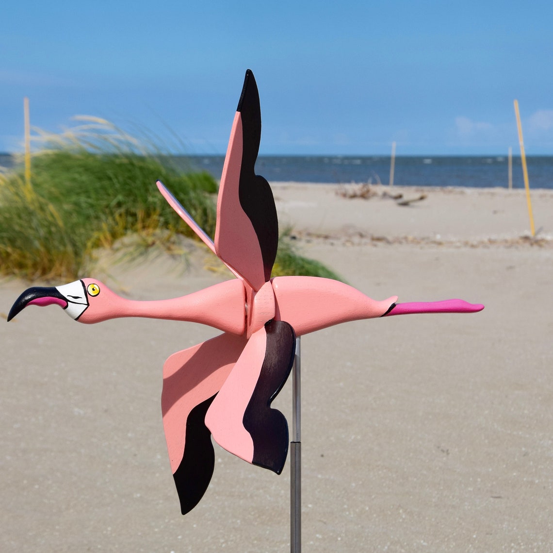 WHIRLIGIG FLAMINGO Flower Ornament | Etsy