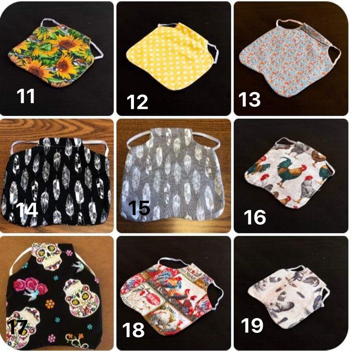 Handmade Padded Chicken Saddle Pattern - Hen Saddle Pattern & Birds ...