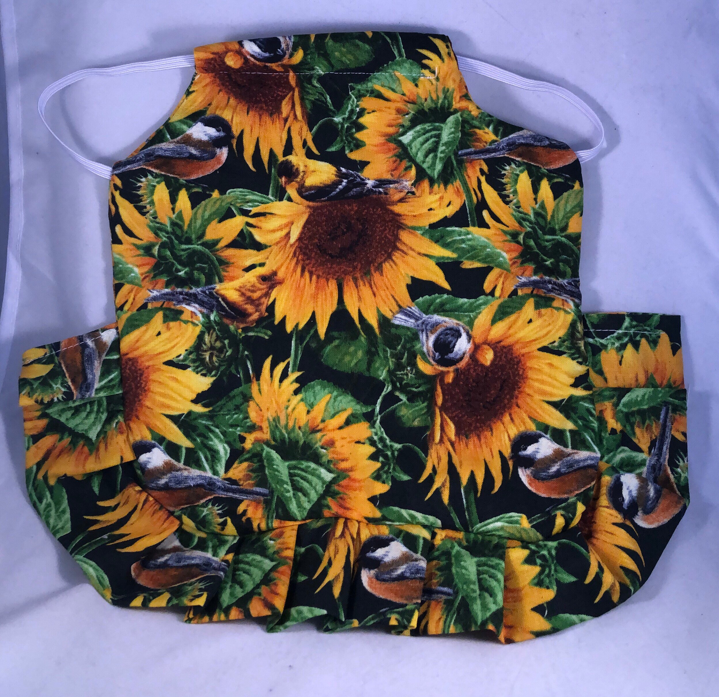Handmade Padded Chicken Saddle Pattern - Hen Saddle Pattern -sunflowers ...