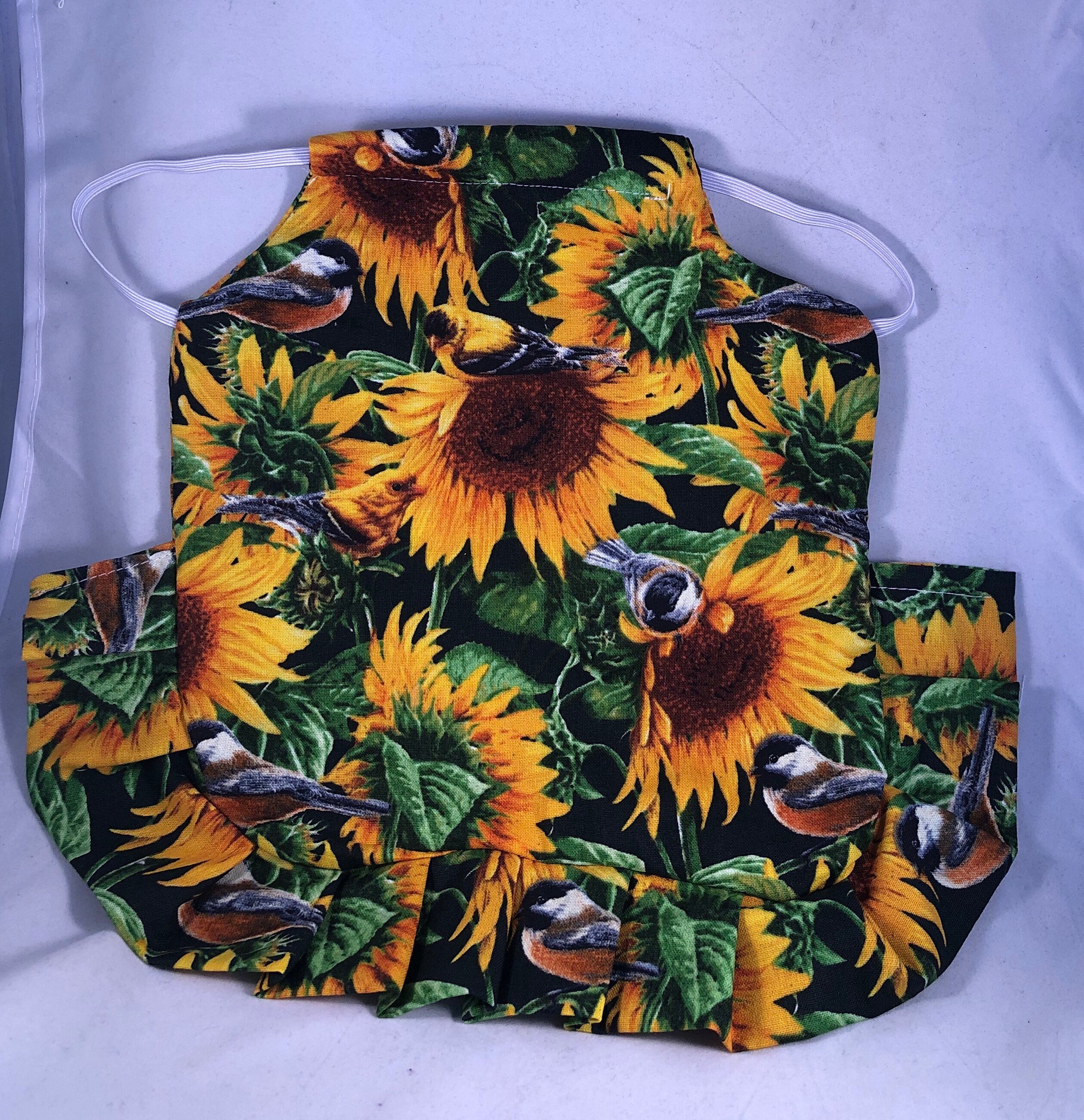 Handmade Padded Chicken Saddle Pattern - Hen Saddle Pattern -sunflowers ...