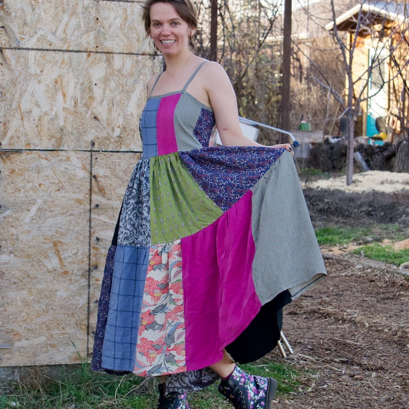 Patchwork Dress Pattern - Etsy