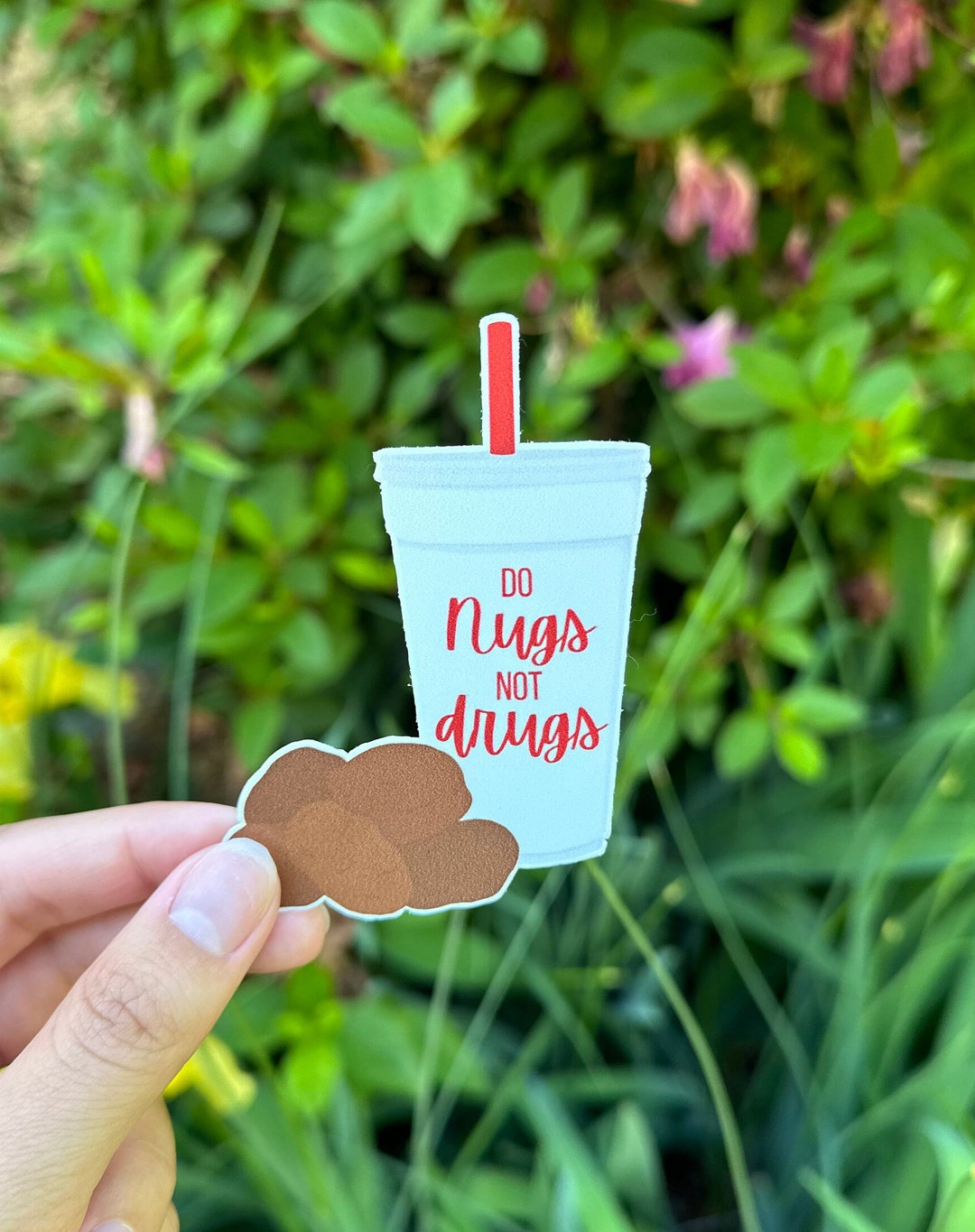 Do Nugs Not Drugs Vinyl Sticker Decal for Water Bottles, Laptops ...