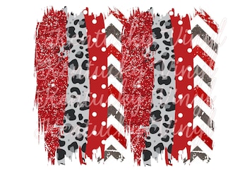 Bears Red and Black Brush Stroke PNG for Sublimation | Etsy