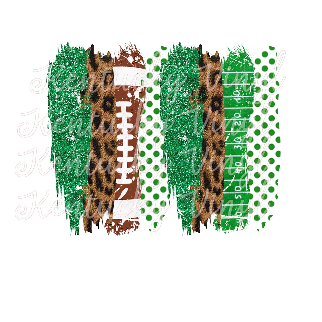Green Football Brush Stroke PNG - Etsy