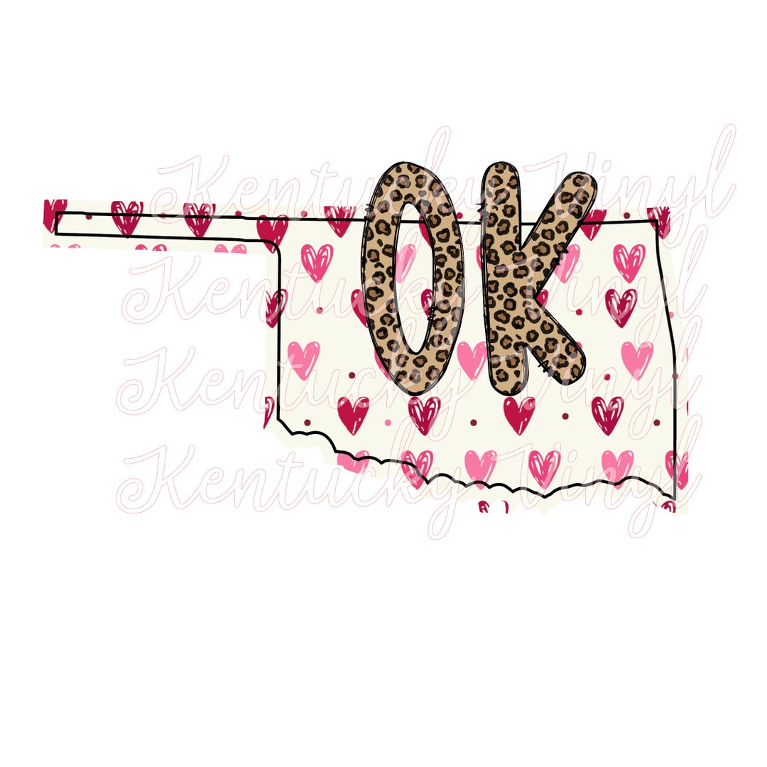 Oklahoma State Valentine PNG - Etsy