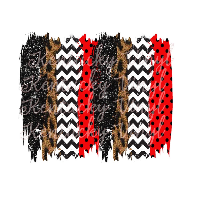 Red Black and White Cheetah Brush Stroke PNG for Sublimation - Etsy