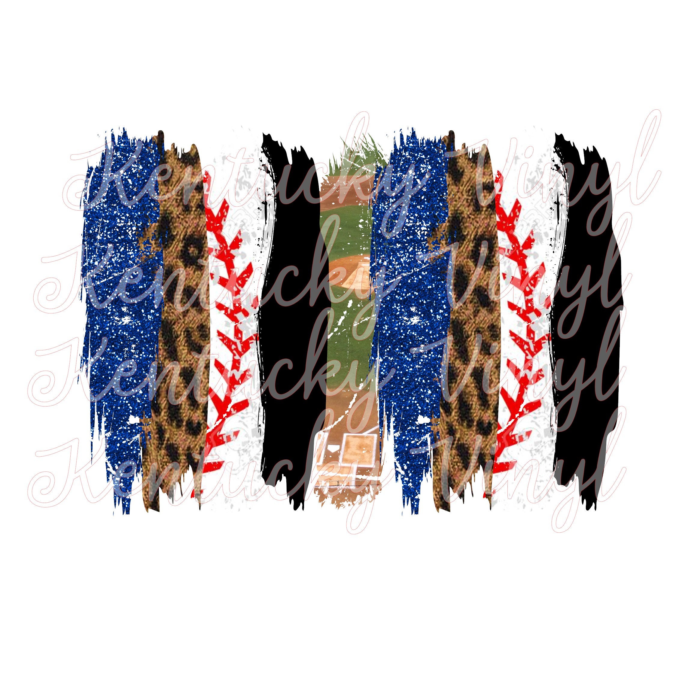 Blue and Black Baseball Brush Stroke PNG - Etsy
