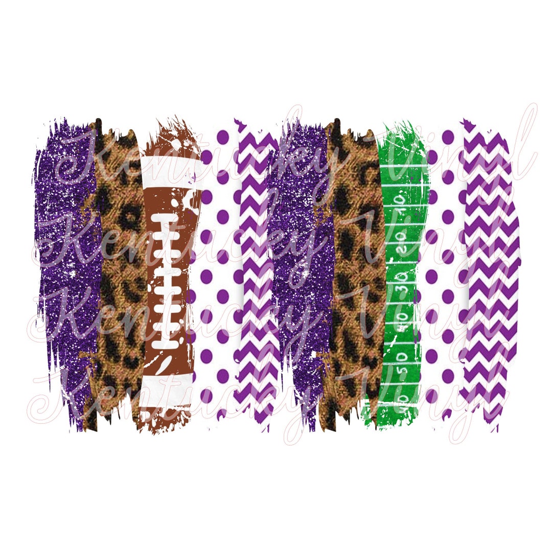 Purple and White Football Brush Stroke PNG - Etsy