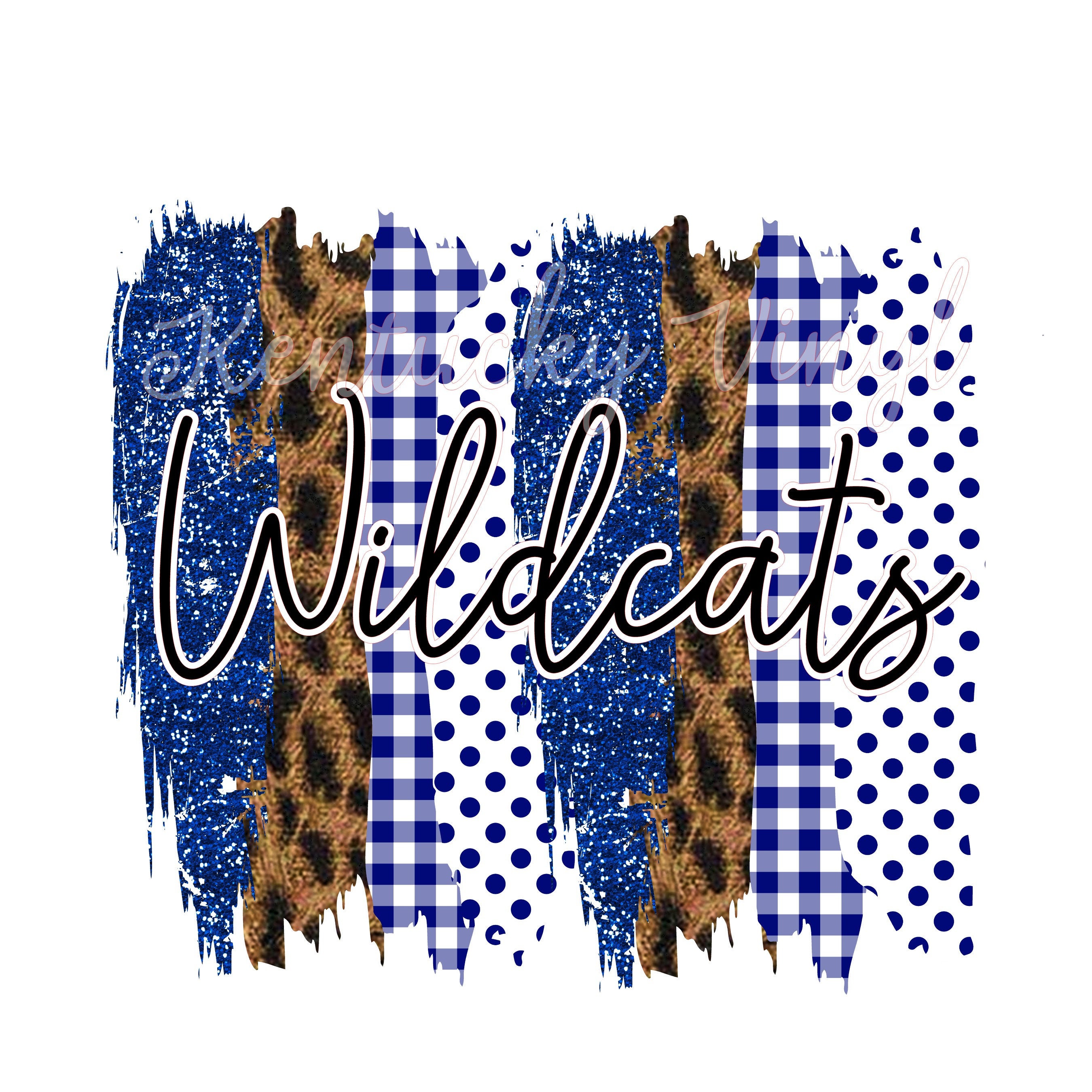 Blue Cheetah Brush Stroke PNG for Sublimation | Etsy