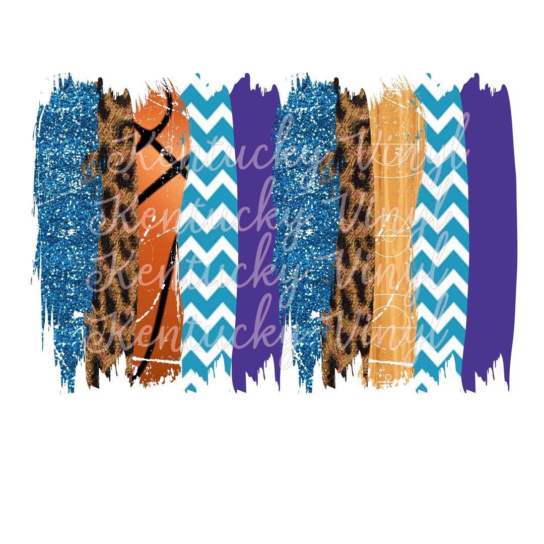 Light Blue Basketball Brush Stroke PNG - Etsy