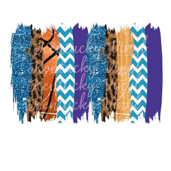 Light Blue Basketball Brush Stroke PNG | Etsy