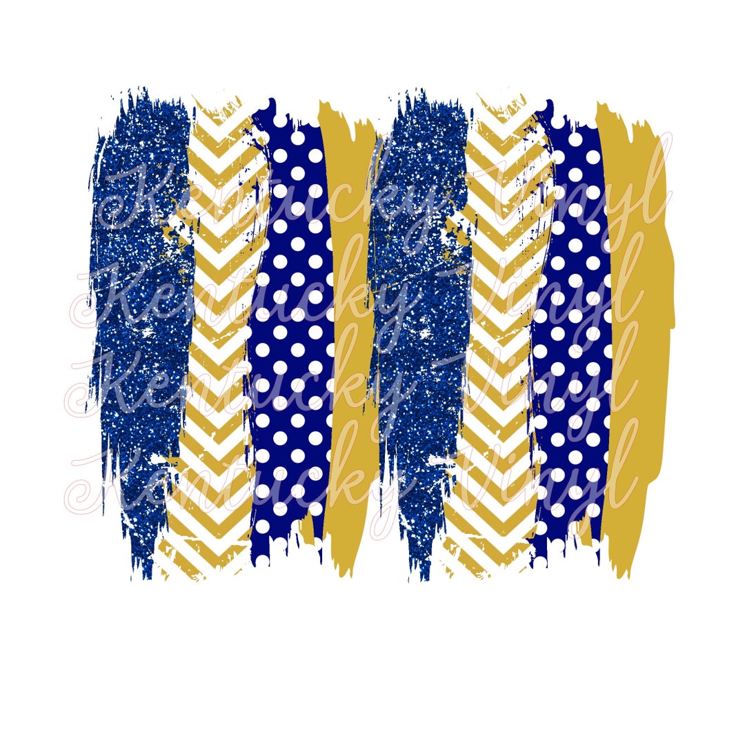 Blue and Gold Brush Stroke PNG for Sublimation - Etsy