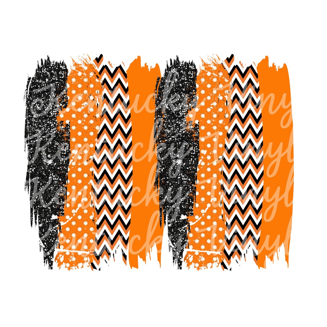Orange and Black Brush Stroke PNG - Etsy