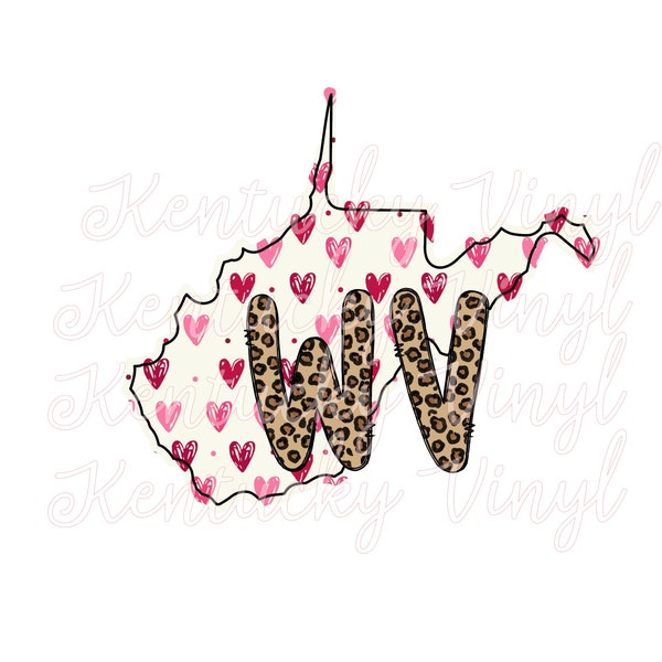West Virginia Heart - Etsy