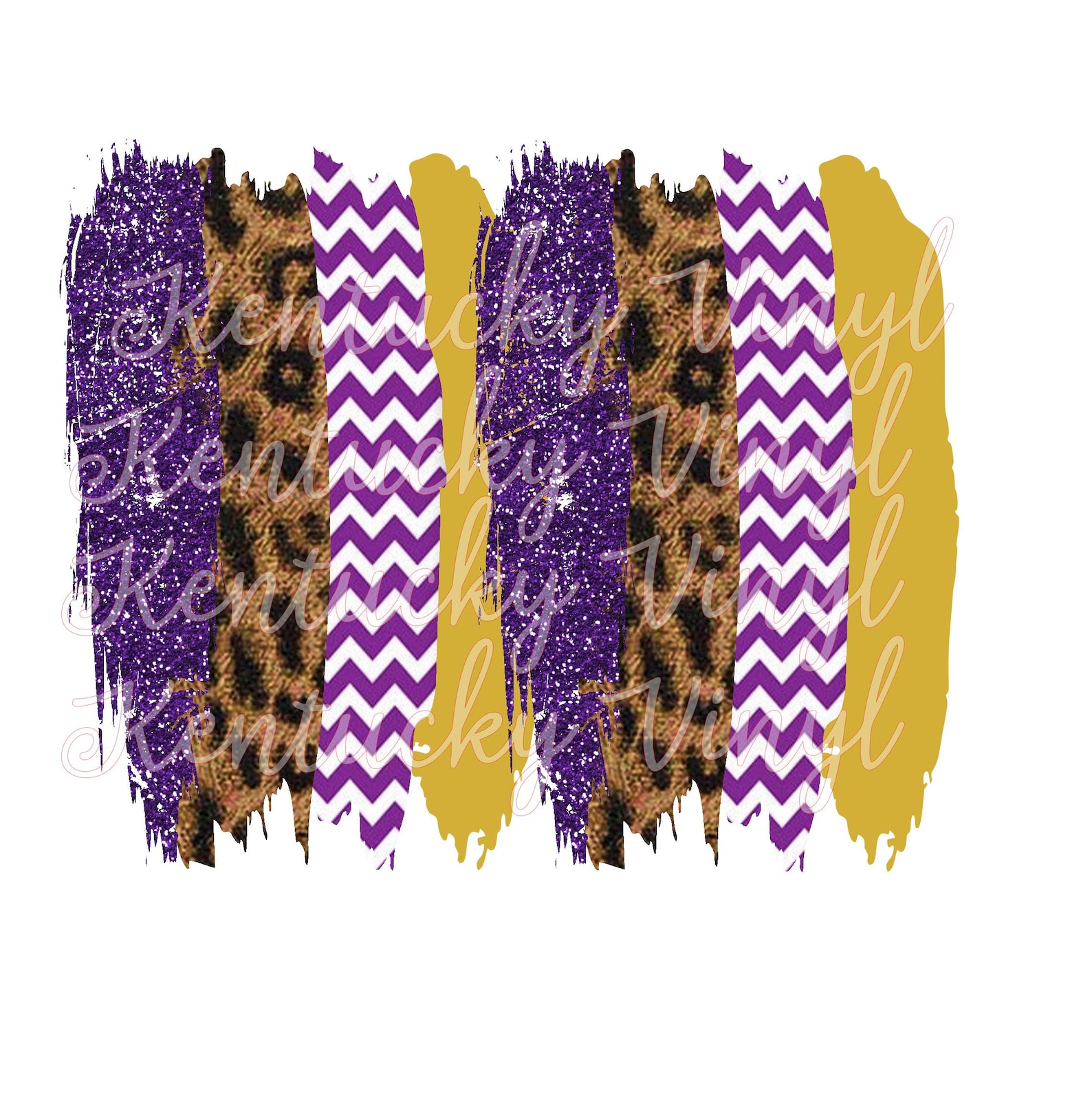 Purple and Gold Cheetah Brush Stroke PNG - Etsy