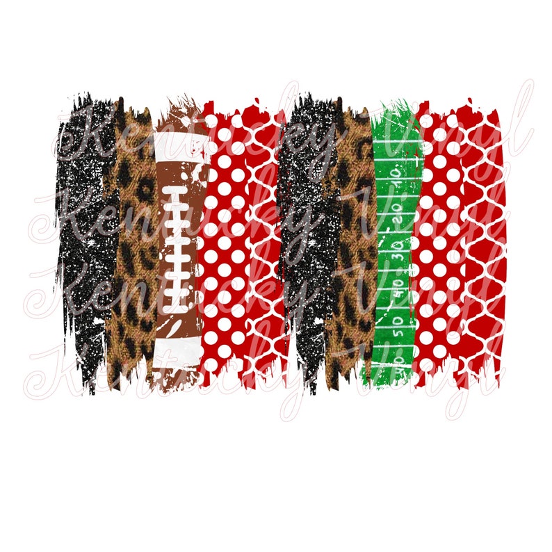 Red and Black Football Brush Stroke PNG - Etsy