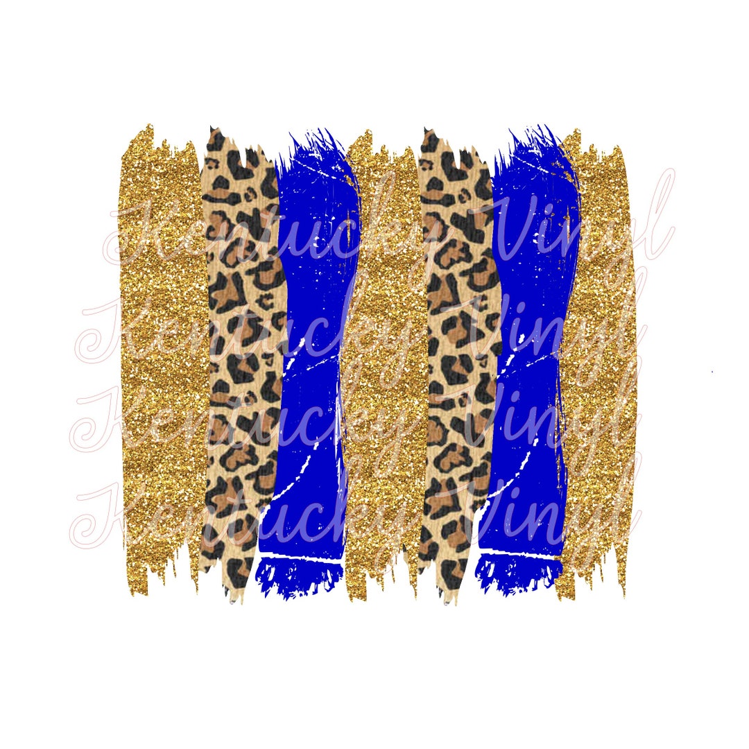 Royal and Gold Cheetah Brush Stroke PNG for Sublimation - Etsy