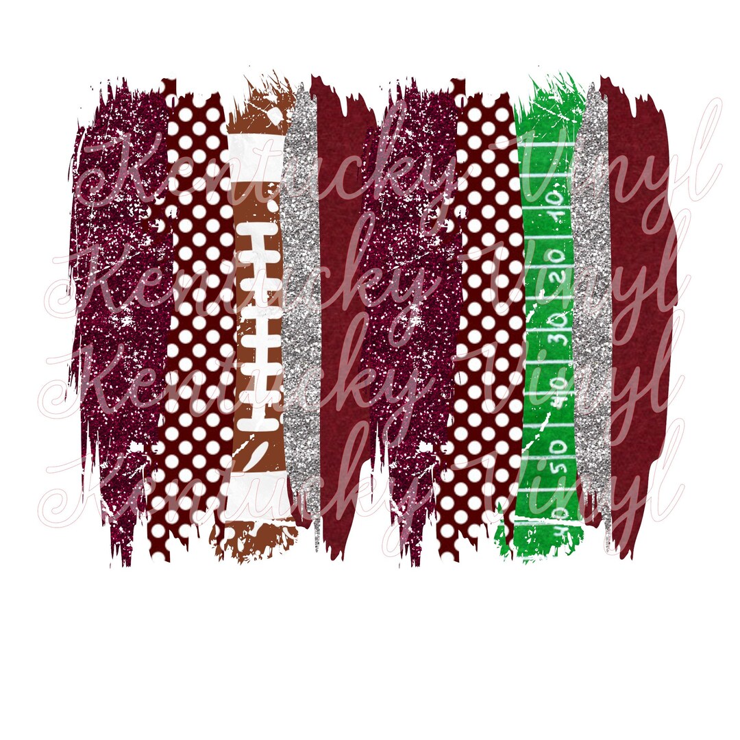 Maroon and Silver Football PNG - Etsy