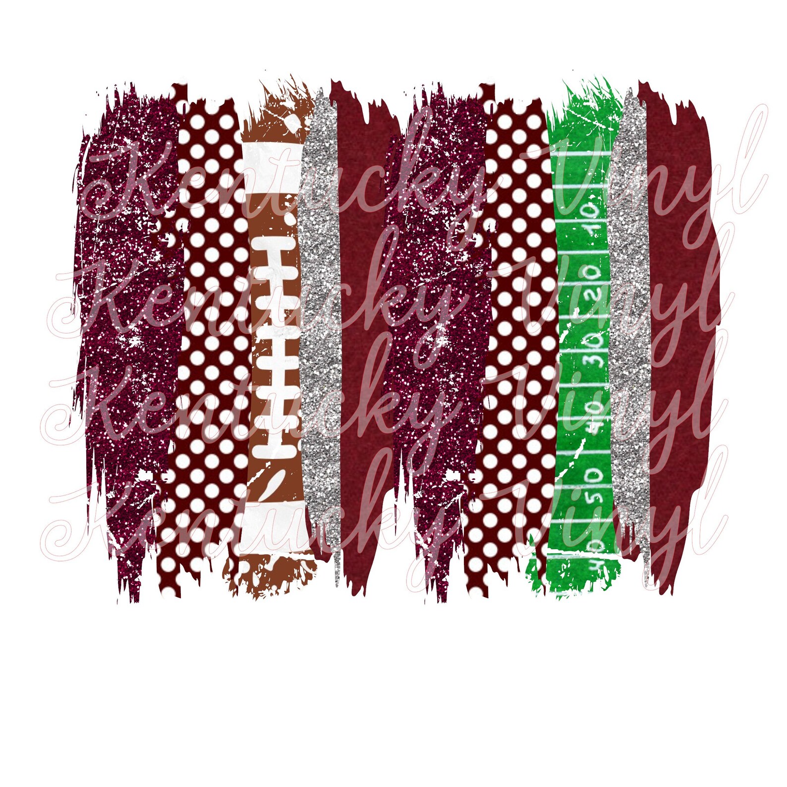 Maroon and Silver Football PNG - Etsy