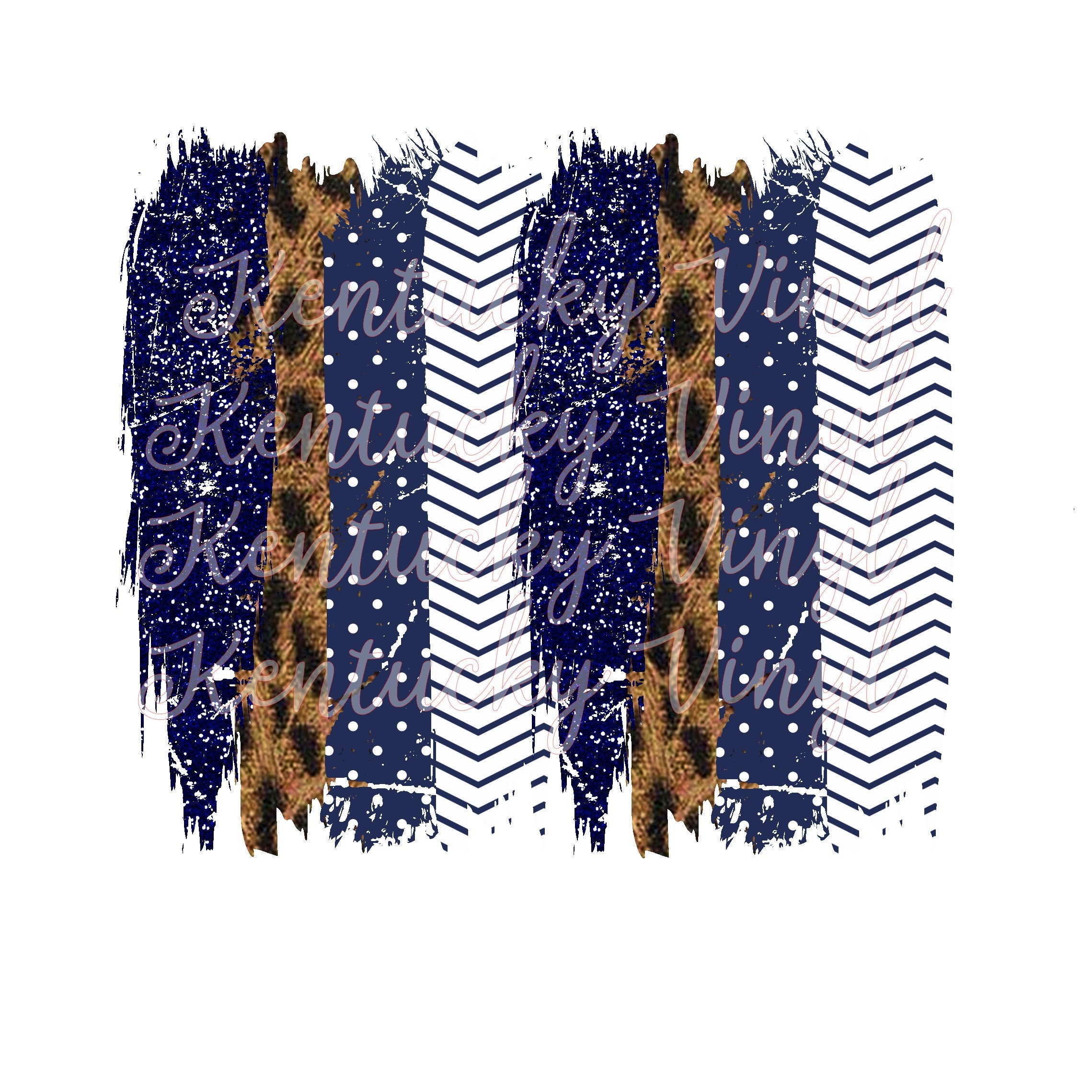 Navy White and Cheetah Brush Stroke PNG for Sublimation | Etsy