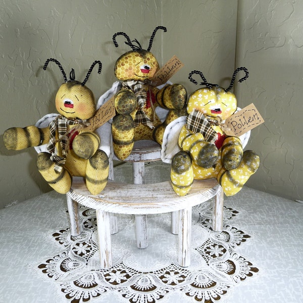 Primitive Bee - Etsy