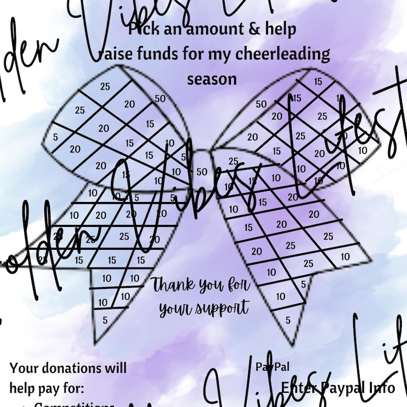 Cheer Bow Fundraiser - Etsy