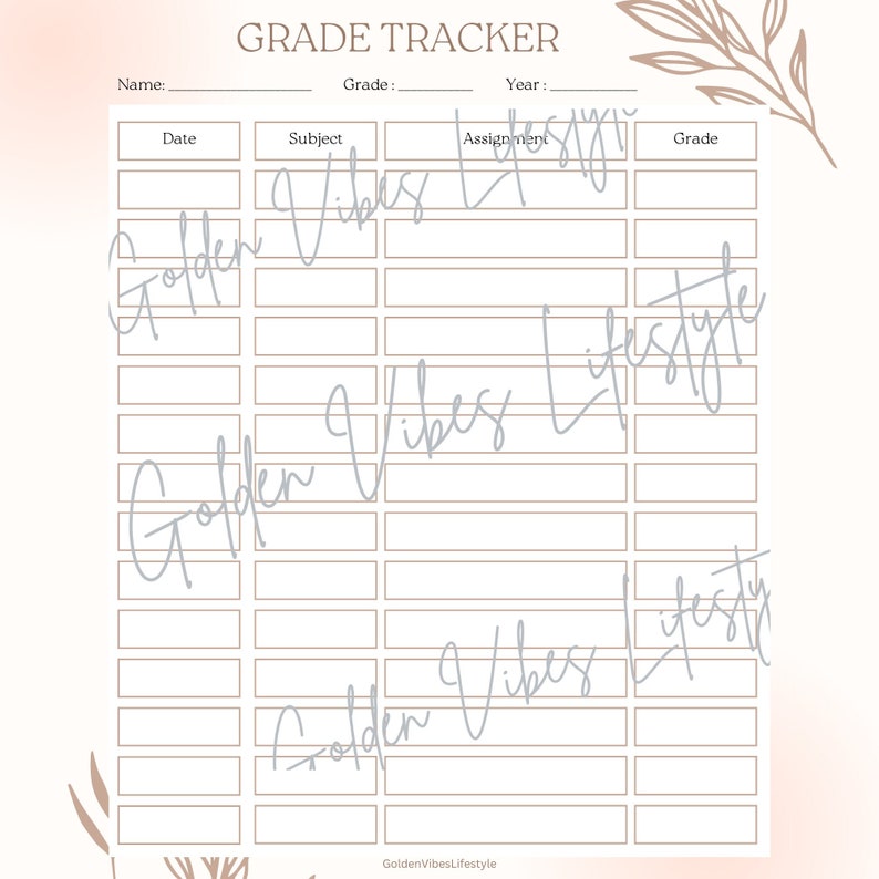 Homeschool | Grades | Planning | Template | Digital File | Grade ...