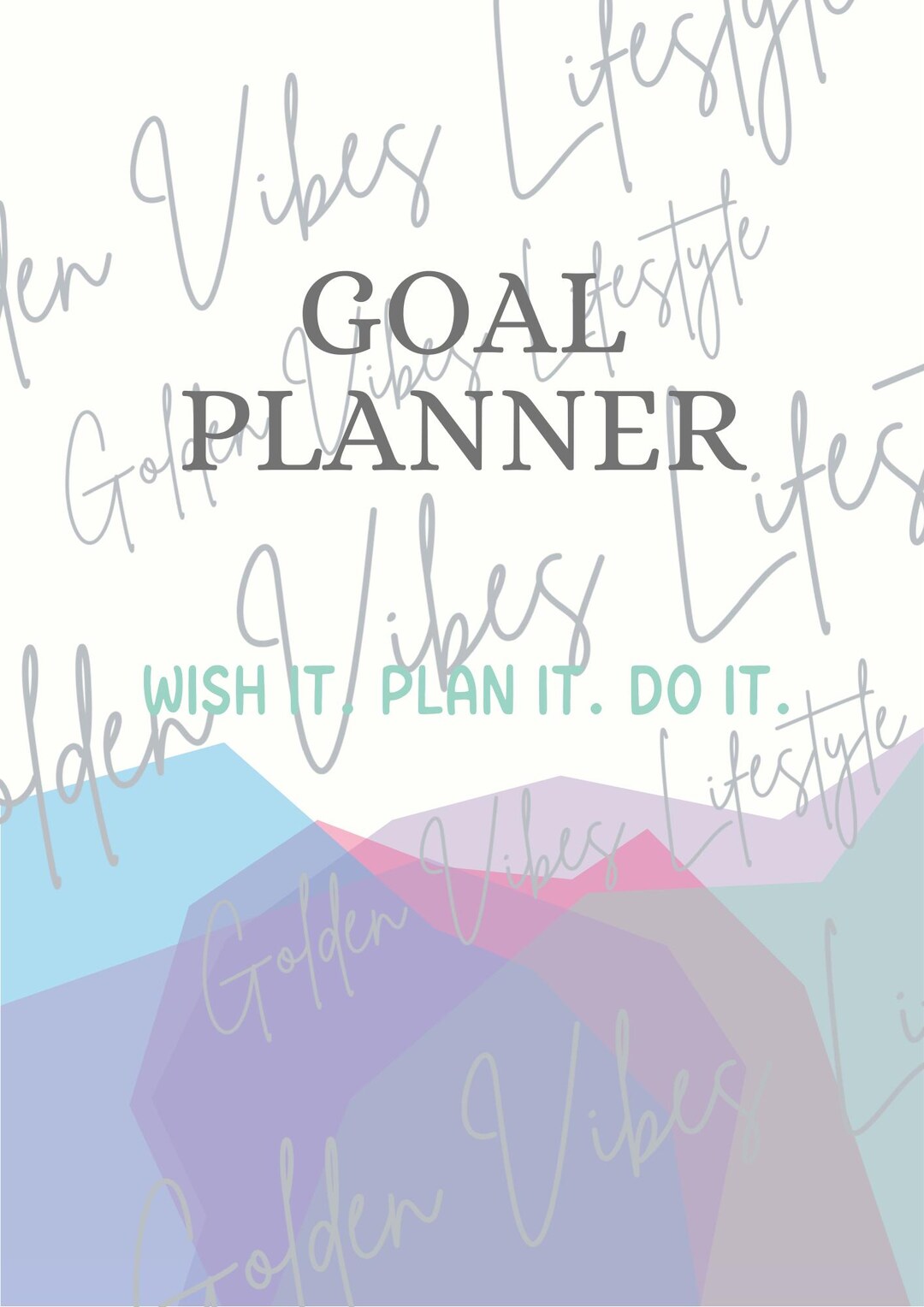 Goal Planner: Printable Planning Booklet (digital Download) - Etsy