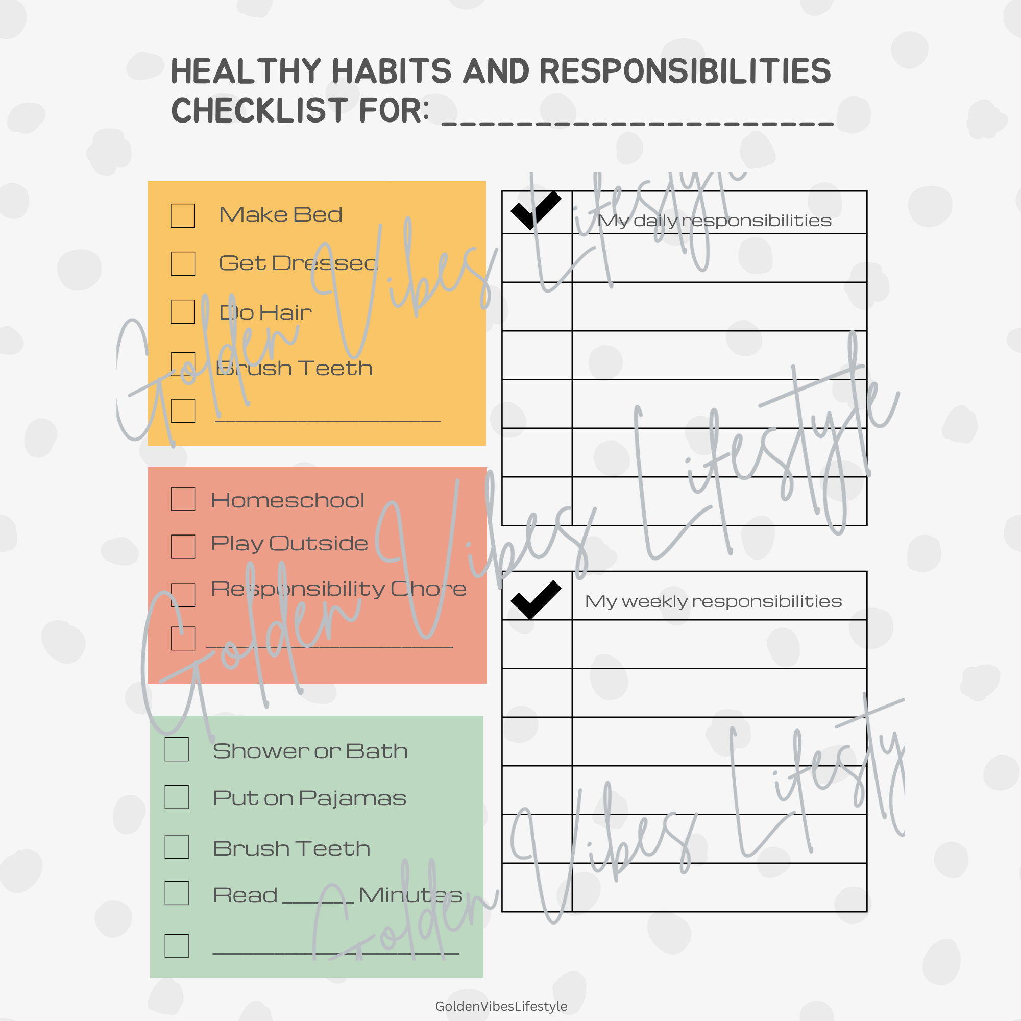 Homeschool | Healthy Habits | Responsibility Cards | Visual Schedule ...