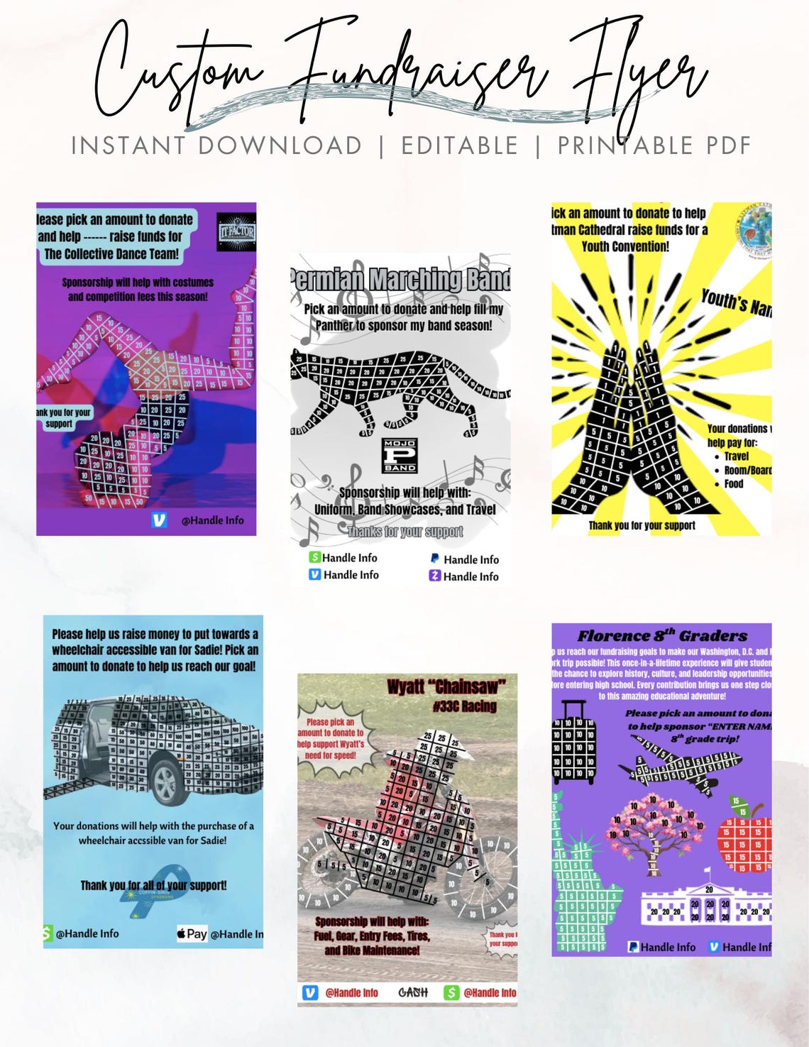 Custom Fundraising Flyer Template Request: Editable Canva Design ...