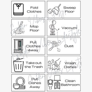 Homeschool | Healthy Habits | Responsibility Cards | Visual Schedule ...