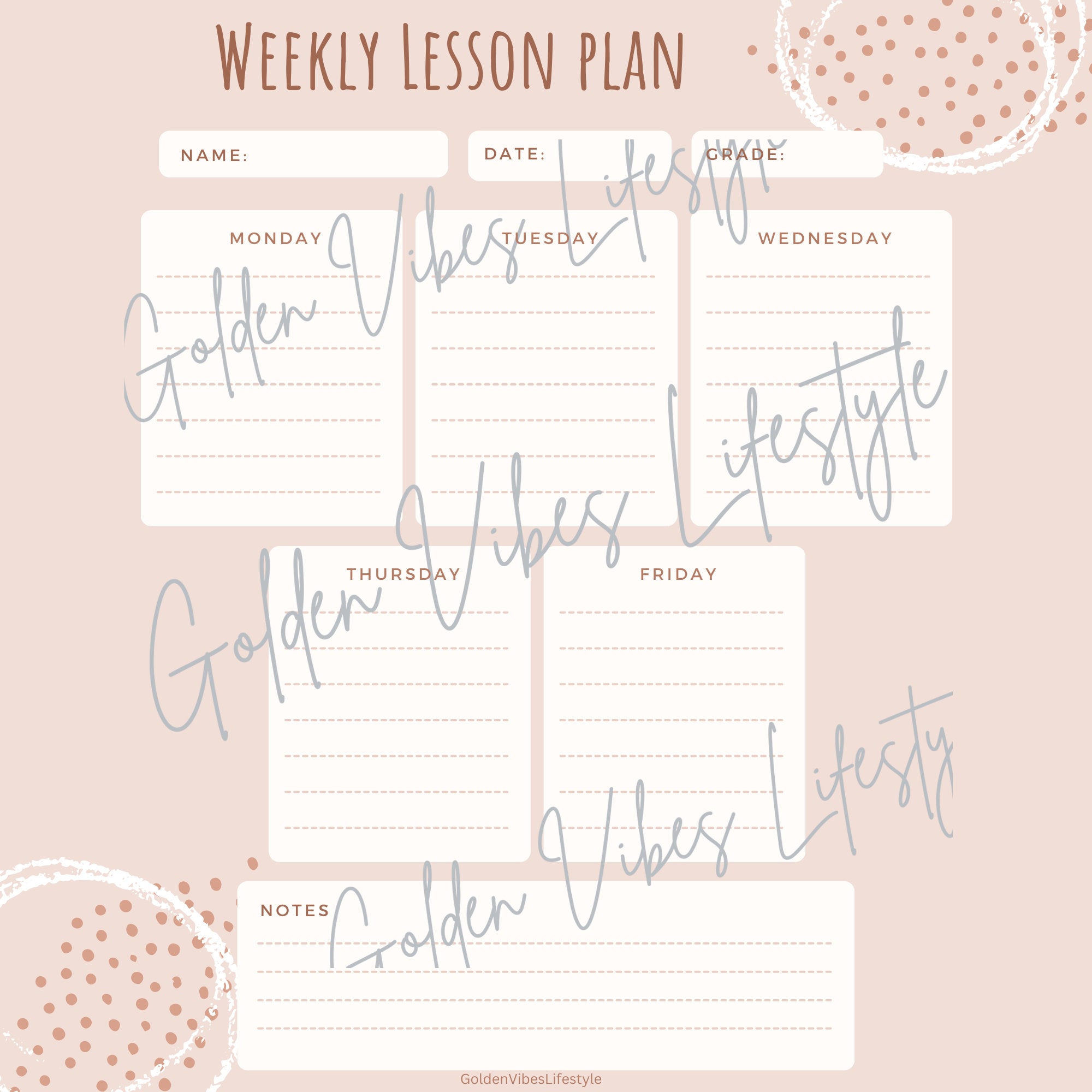 Homeschool | Lesson Plan | Planning | Digital File | Daily Lesson Plan ...