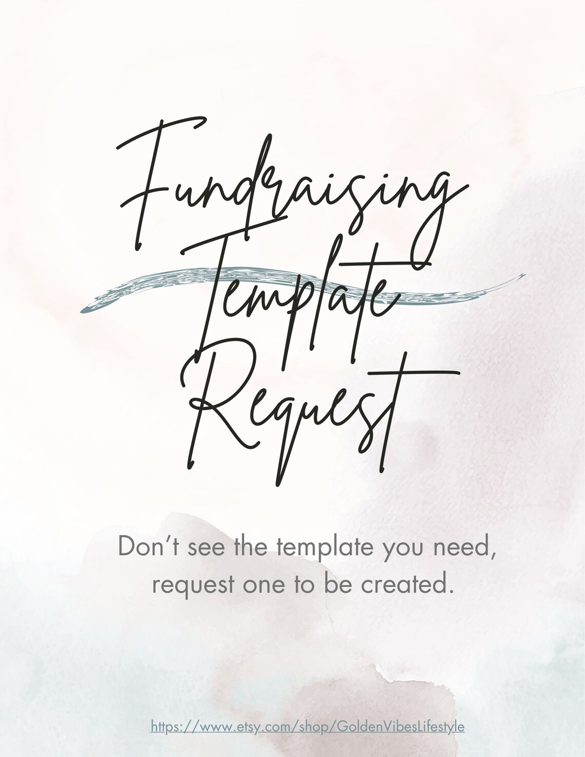 Custom Fundraising Flyer Template Request: Editable Canva Design ...