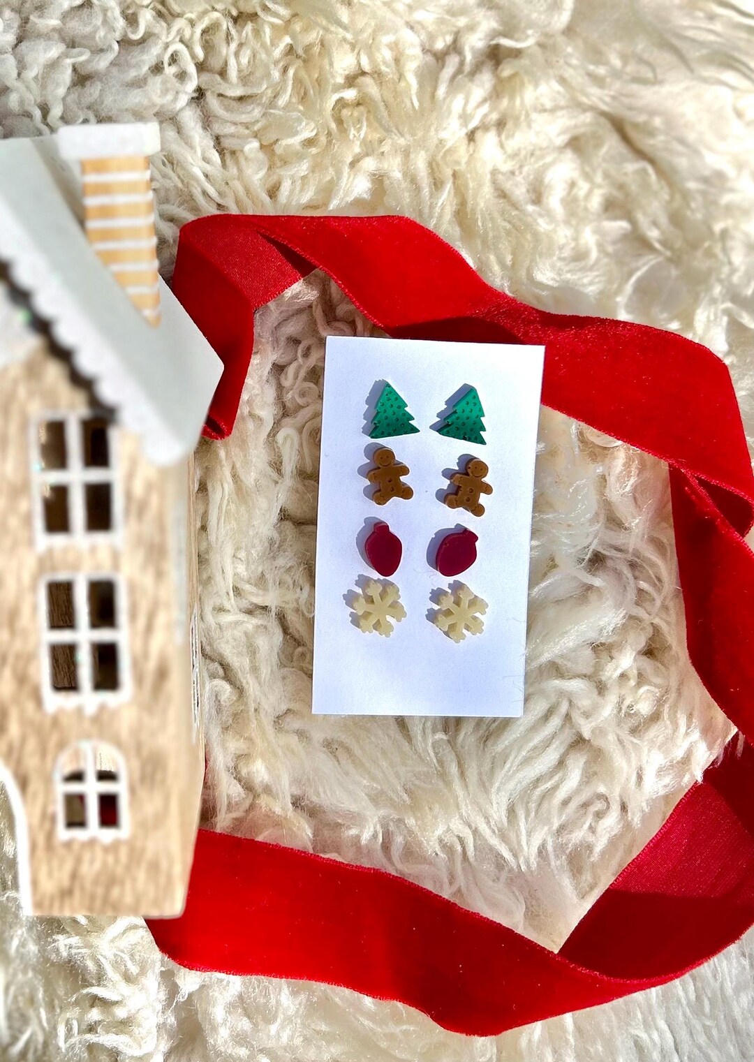 Christmas Magic Collection: Set of 4 Christmas Studs - Etsy
