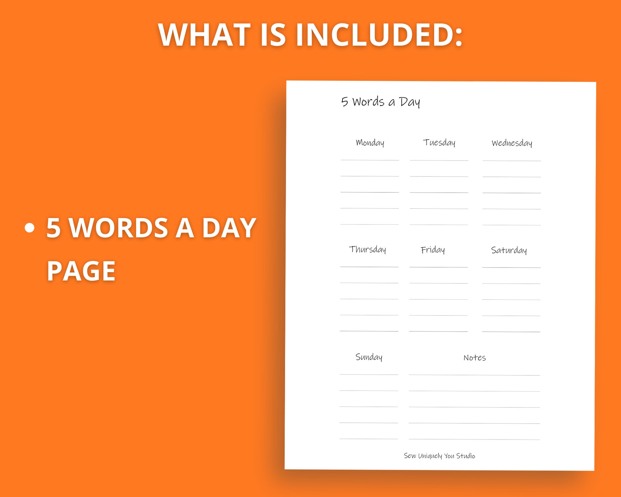 Language Learning Tools Journal Notebook Printable Instant Download ...
