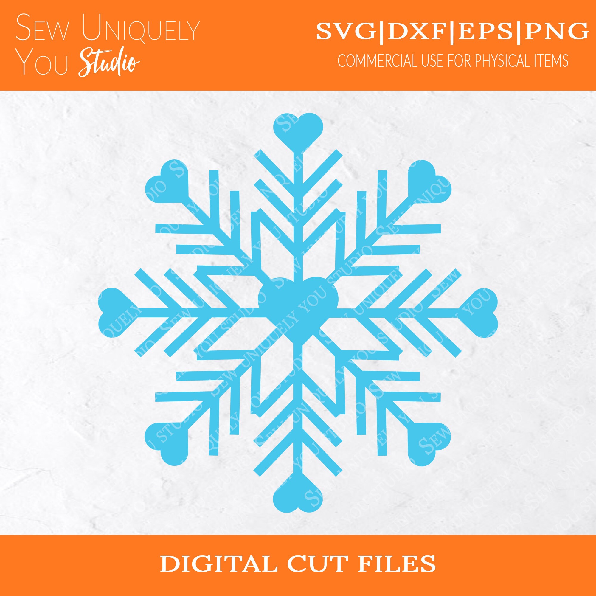 Heart Snowflake SVG | Winter Cut File (digital Download) - Etsy