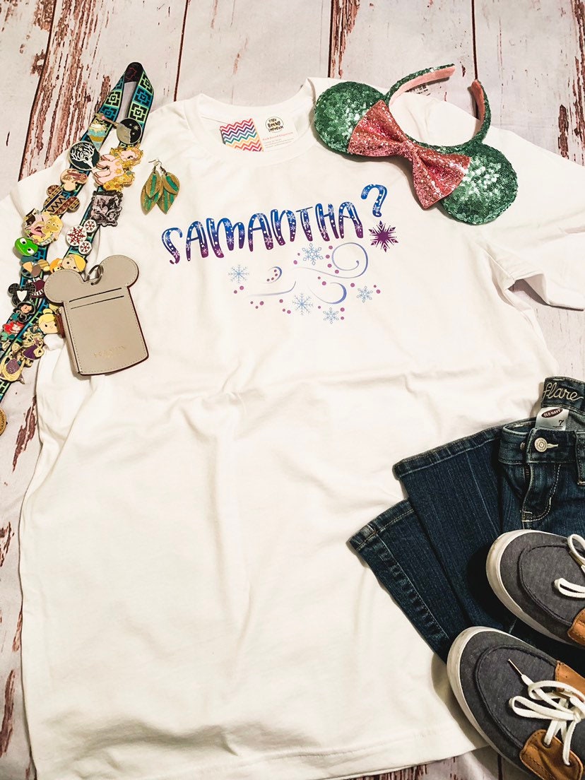 Samantha Frozen Shirt Adult Disney Shirt Samantha Tee Olaf - Etsy
