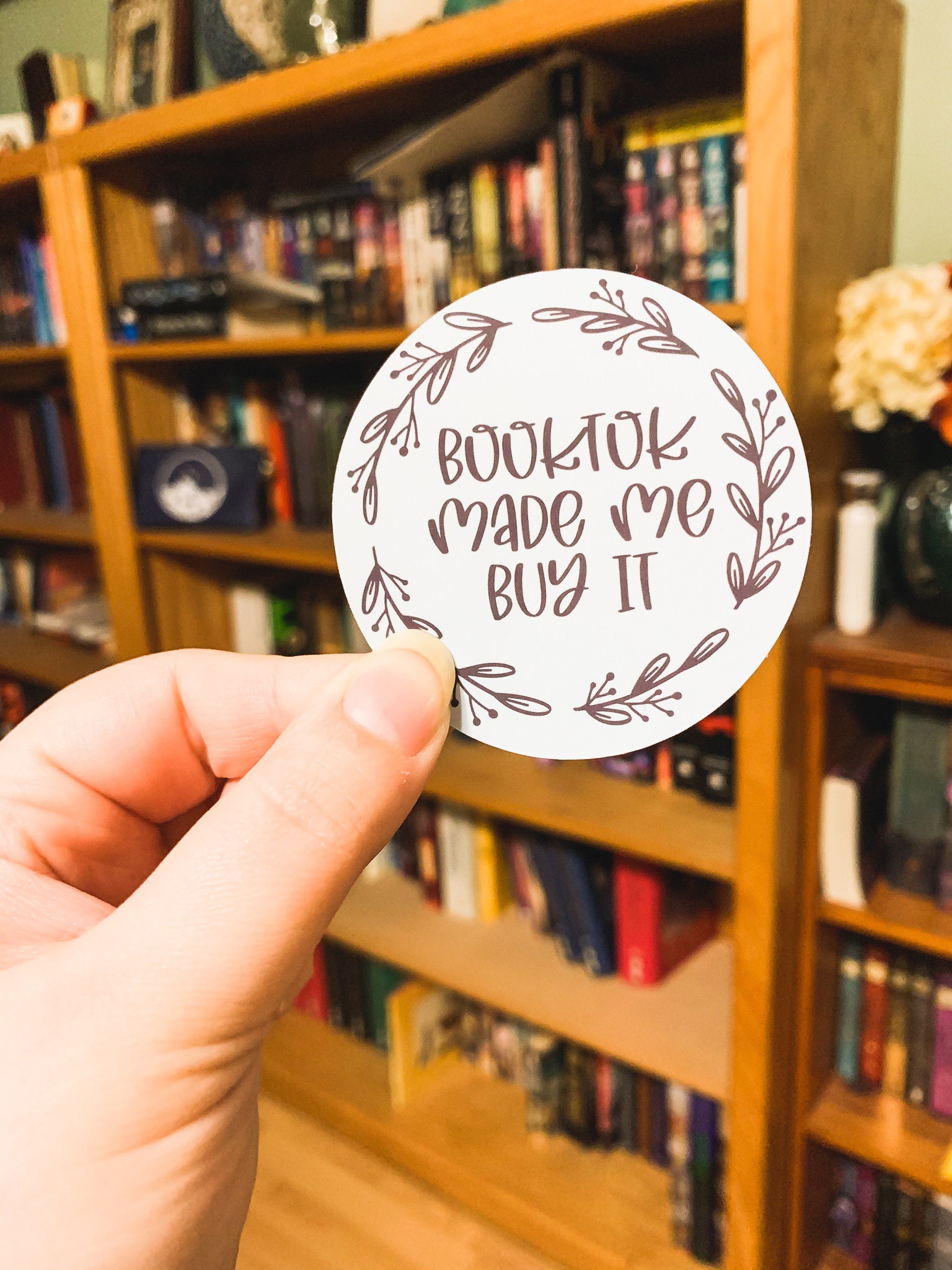 Booktok sticker bookish sticker booktok made me buy it Book | Etsy