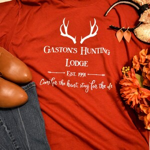 Gaston's Hunting Lodge Shirt, Gaston Shirt, Adult Gaston Shirt, Adult ...