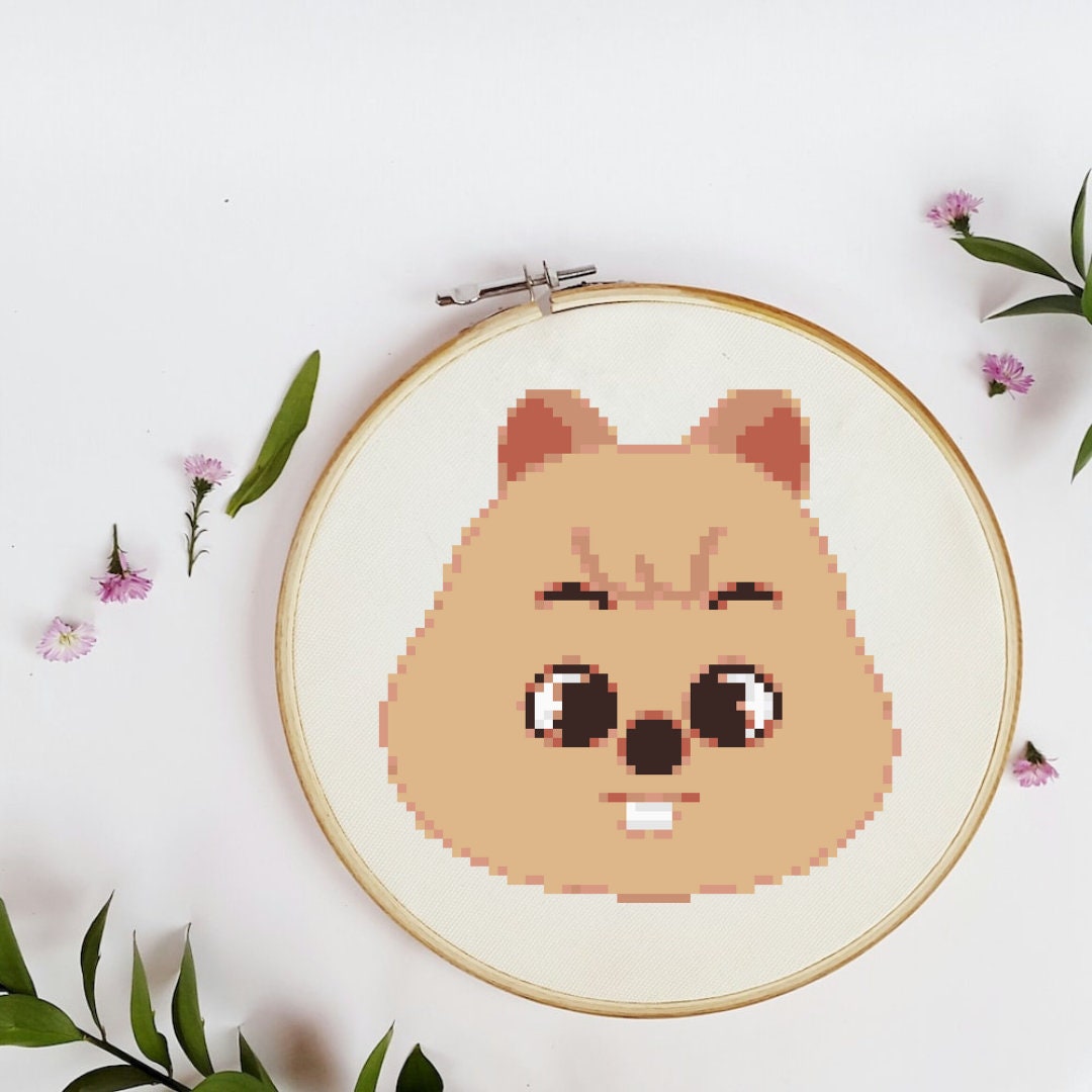 Han Quokka Skzoo Cross Stitch Pattern - Etsy