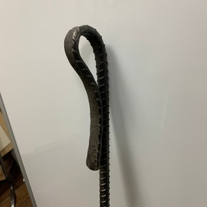 Forged Modern Rebar Poker With Hook - Etsy