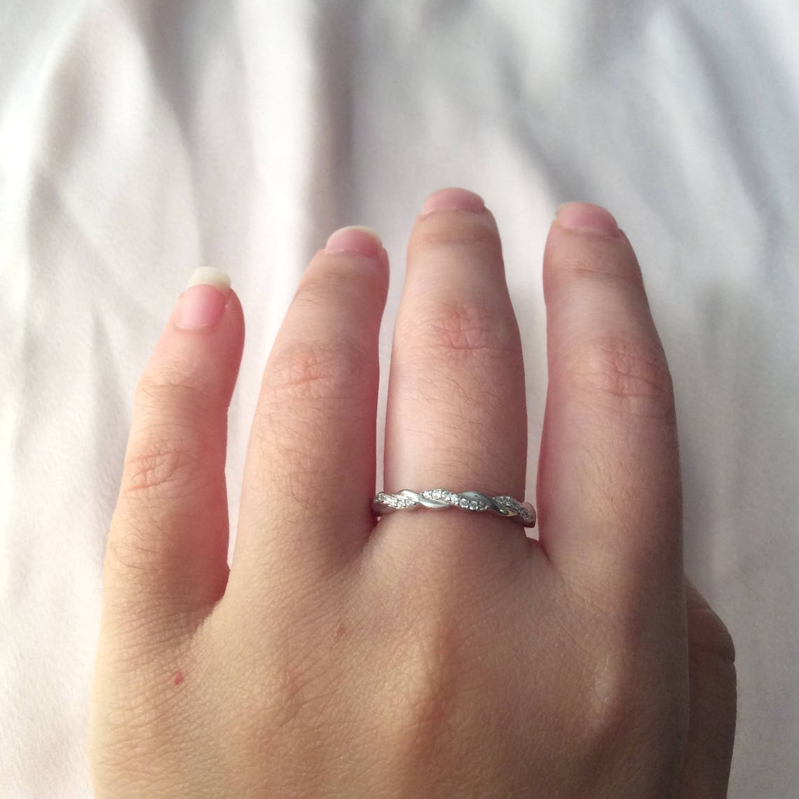 Twist Ring Silver Twist Ring twist Band Ring Women's - Etsy