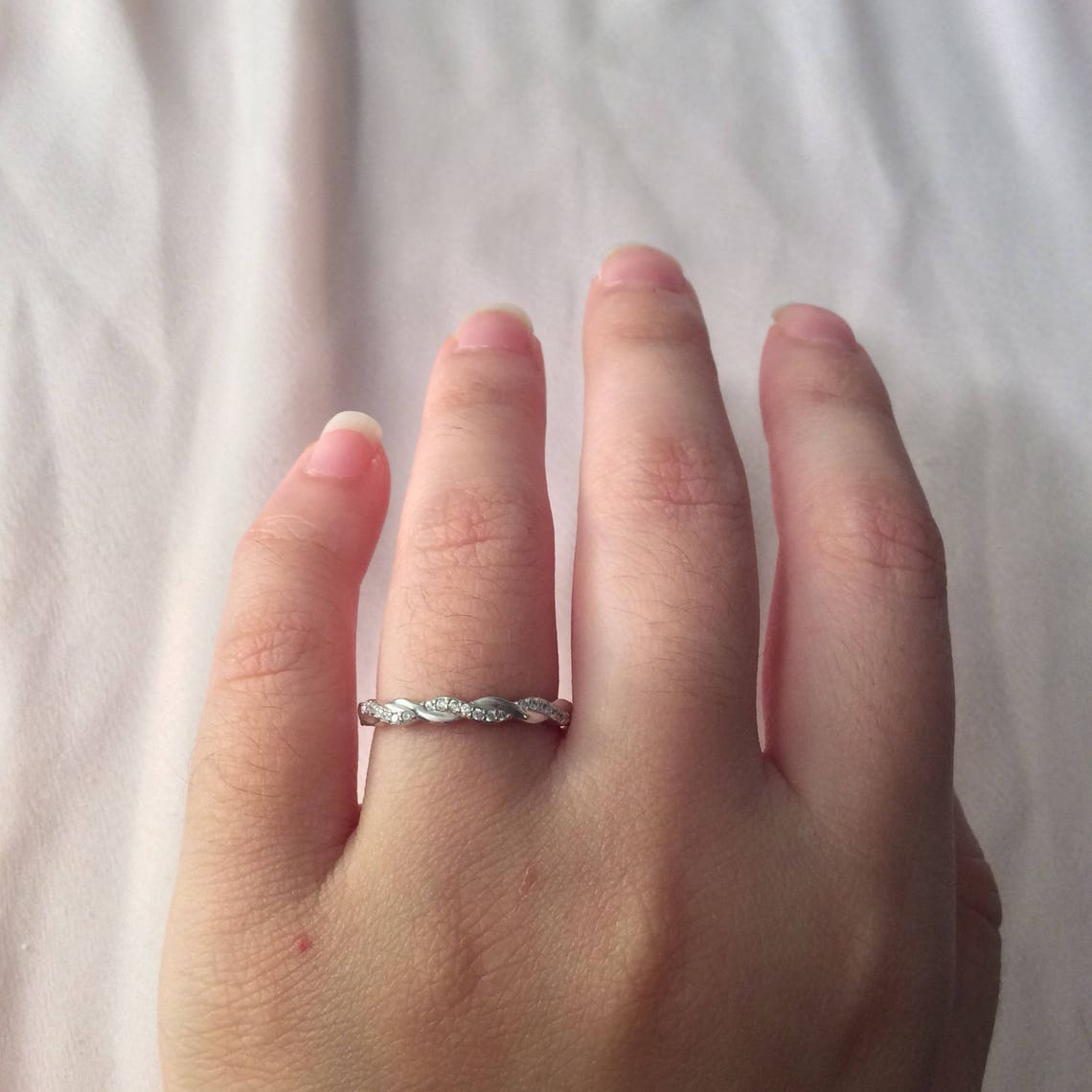 Twist Ring Silver Twist Ring twist Band Ring Women's - Etsy