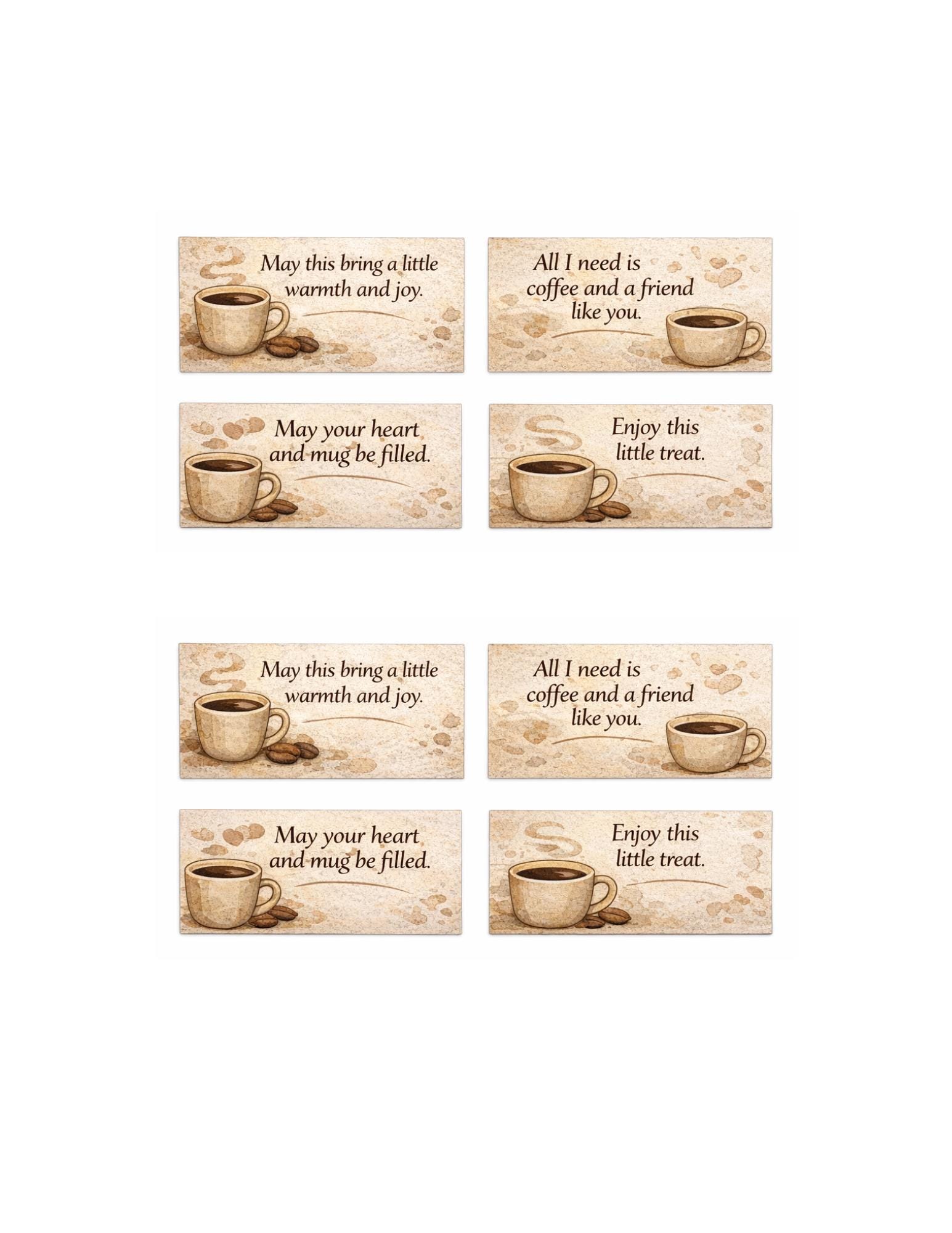 Last-minute Coffee Gift Printables | Cozy Christmas Coffee Tags & Notes ...