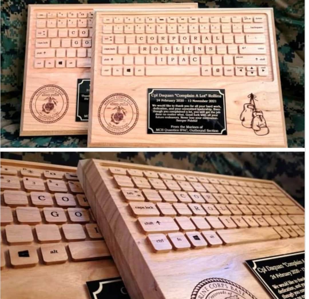 Wooden Keyboard Themed Going Away Plaque - Etsy